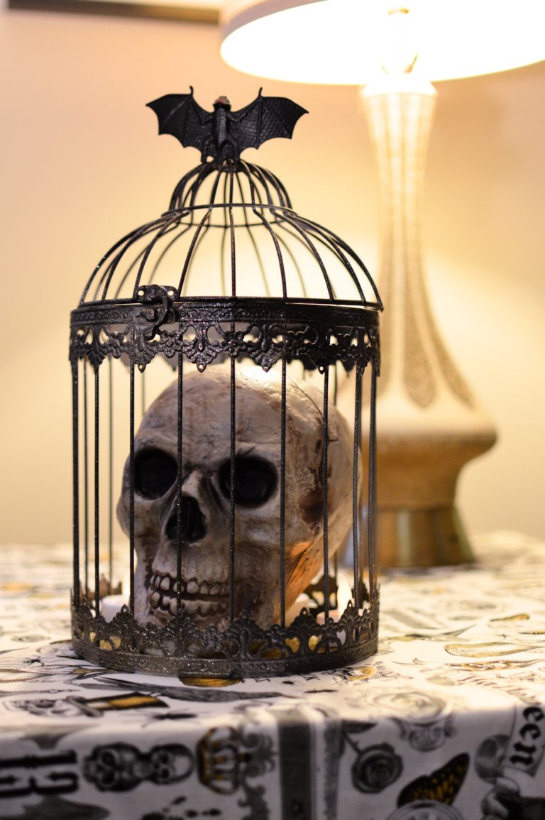 Birdcage into DIY Halloween Centerpiece – Oh, Julia Ann